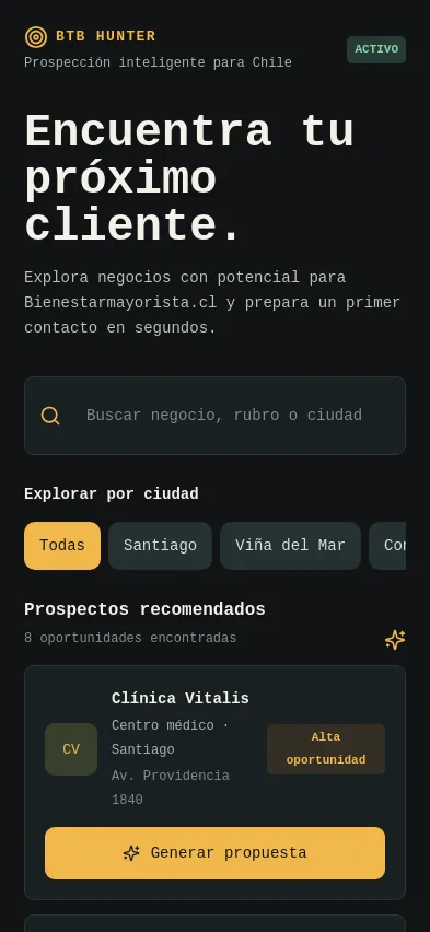 BTB Hunter Client Finder
