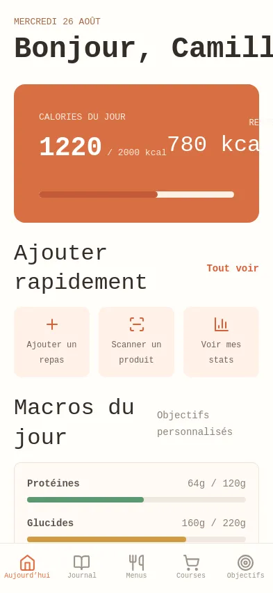 NutriTrack Mobile