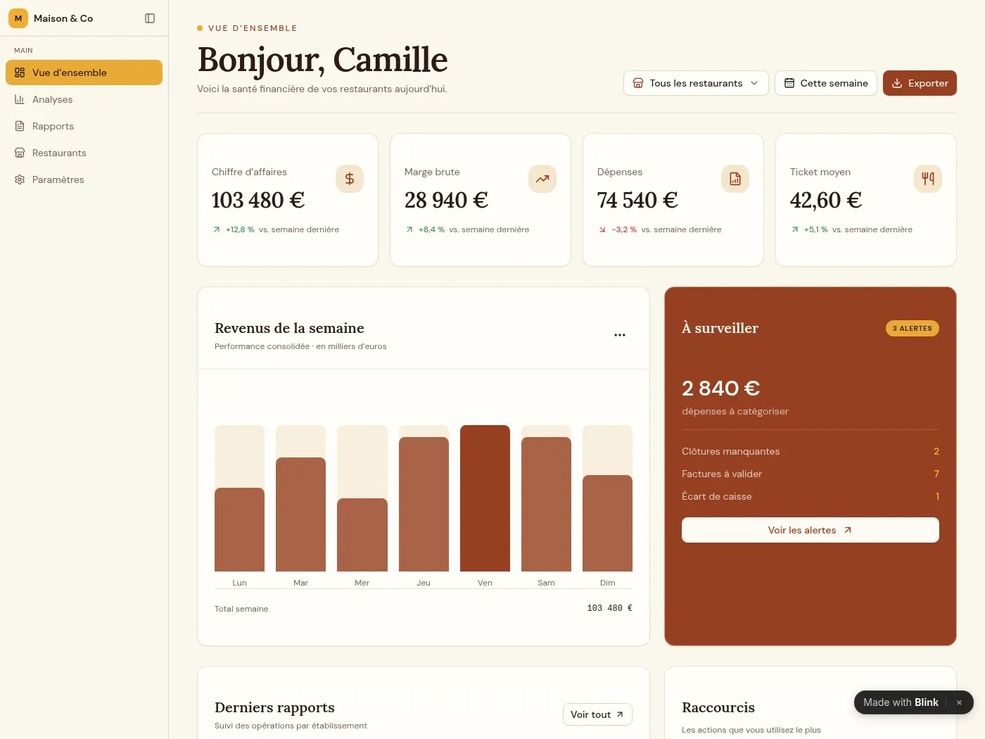 Daily Finance Dashboard