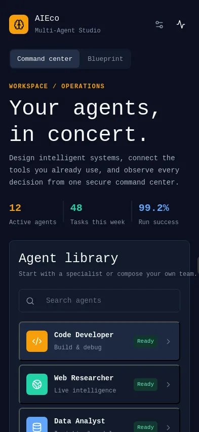 AIEco Multi-Agent Studio