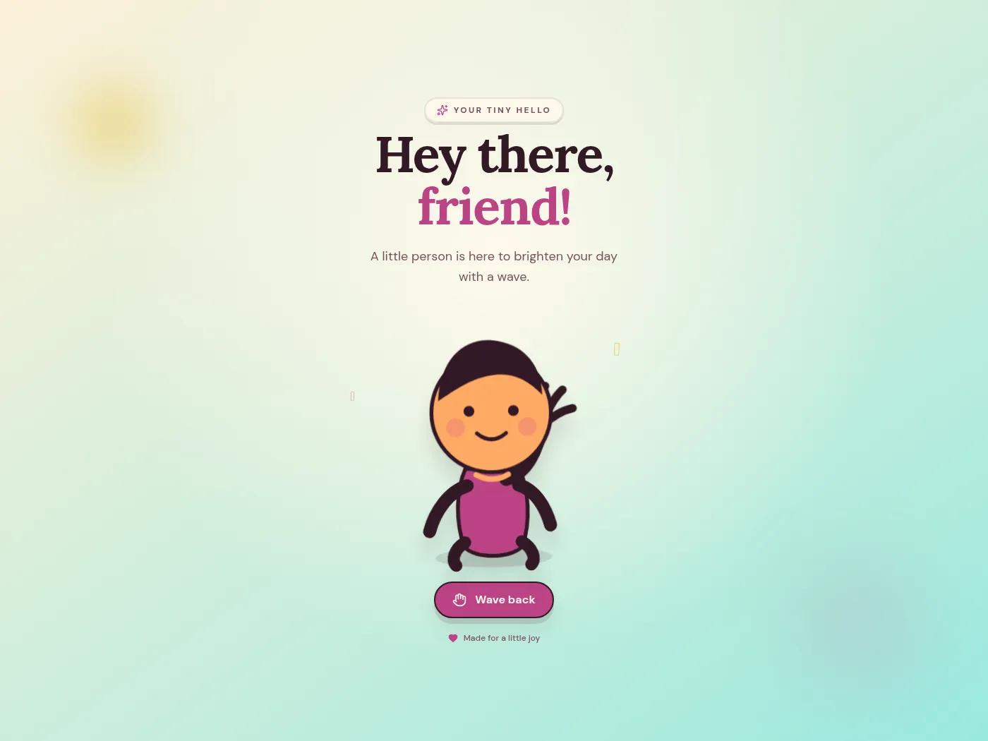 Waving Buddy Widget