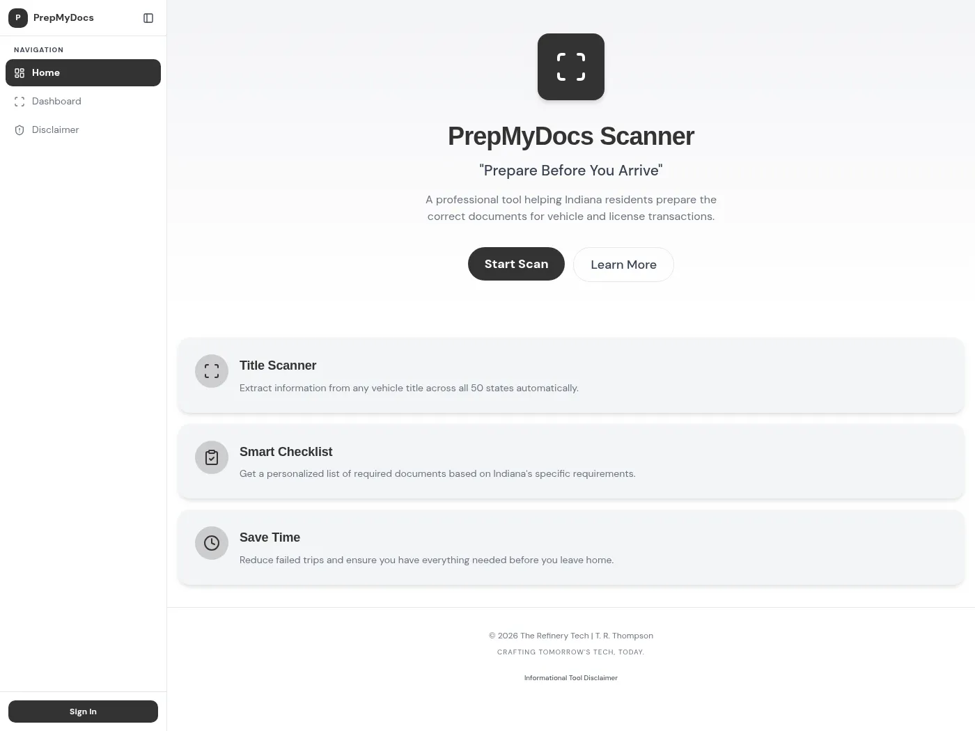 PrepMyDocs Scanner