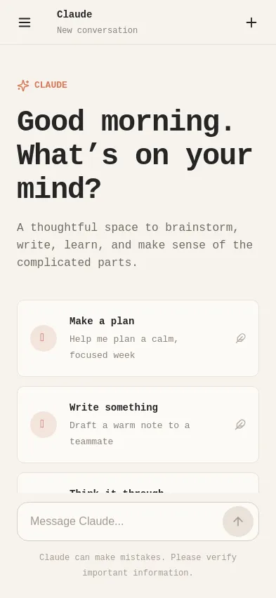Claude Chat App