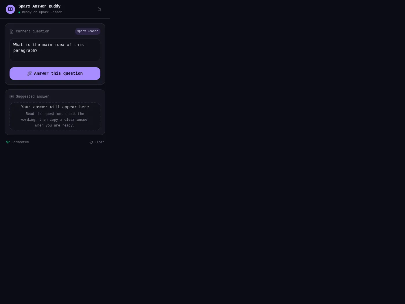 Sparx AI Answer Buddy