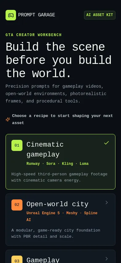GTA AI Asset Prompter