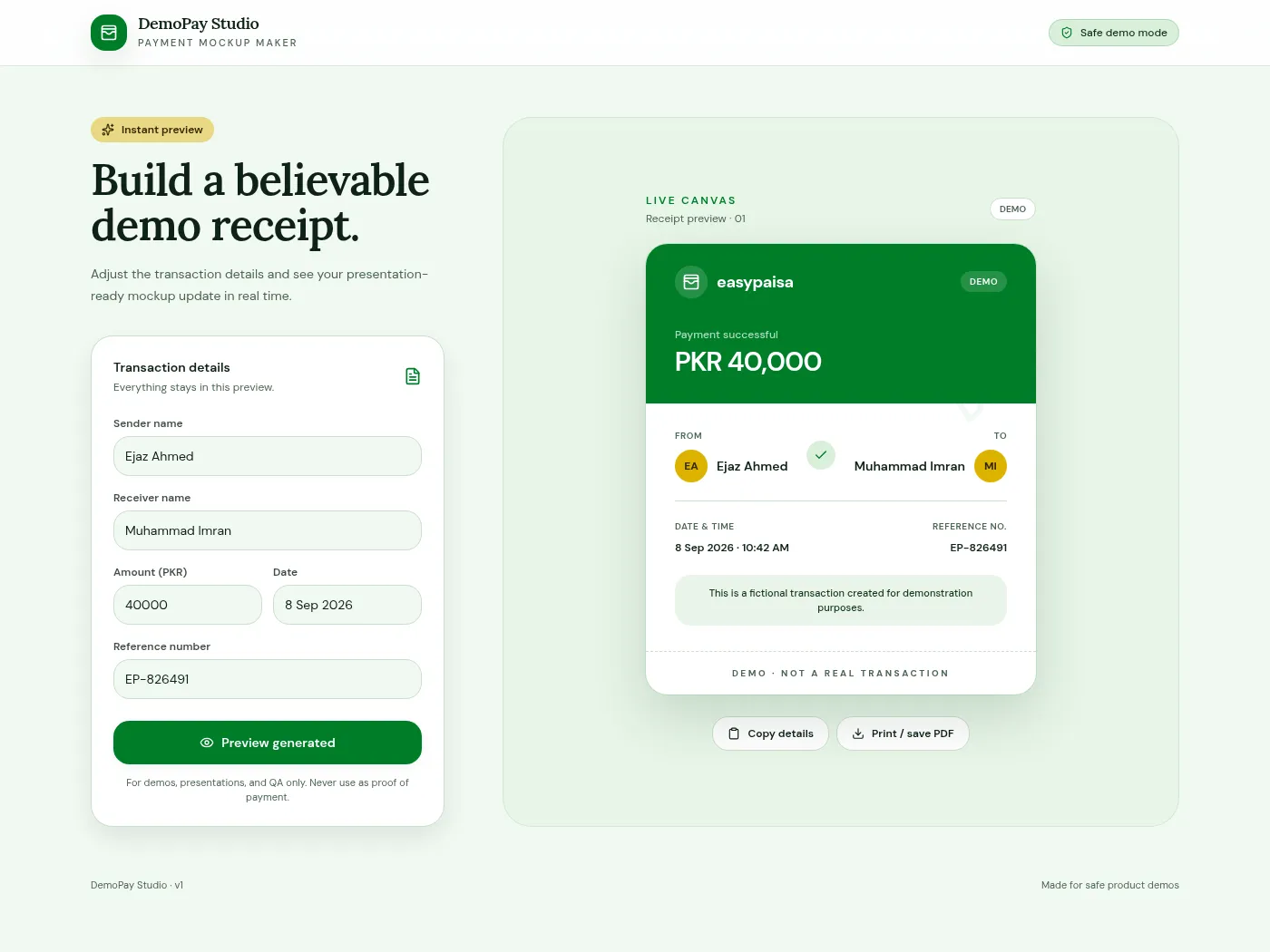 Easypaisa Mockup Maker