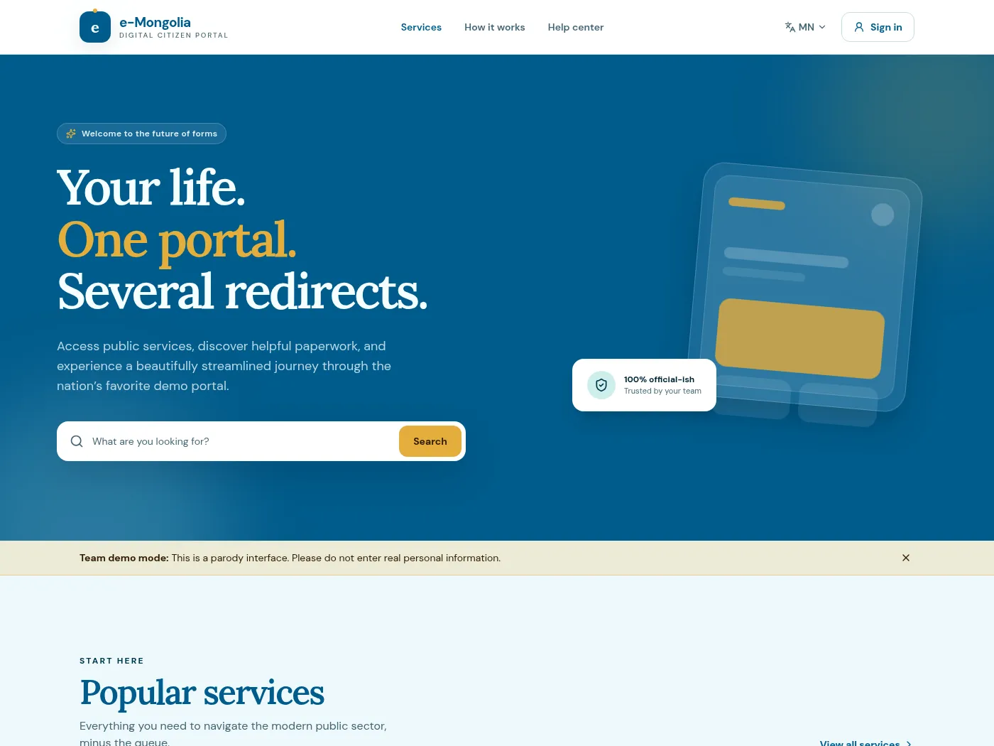 Mongolia Parody Portal