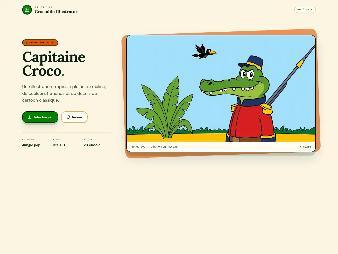 Cartoon Croc Illustrator