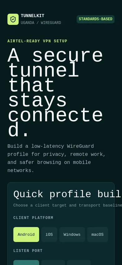 Airtel Uganda UDP VPN Suite