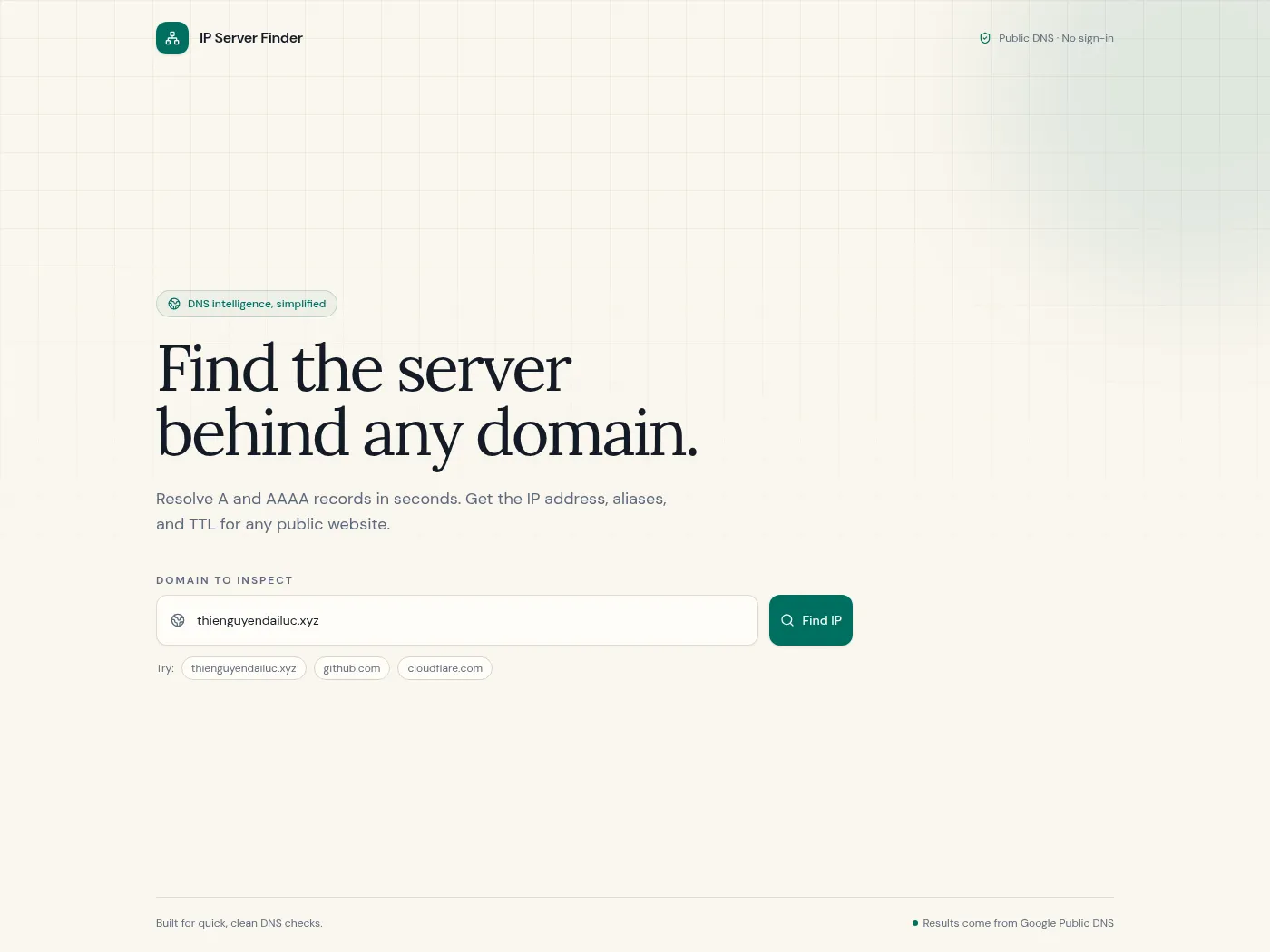 IP Server Finder