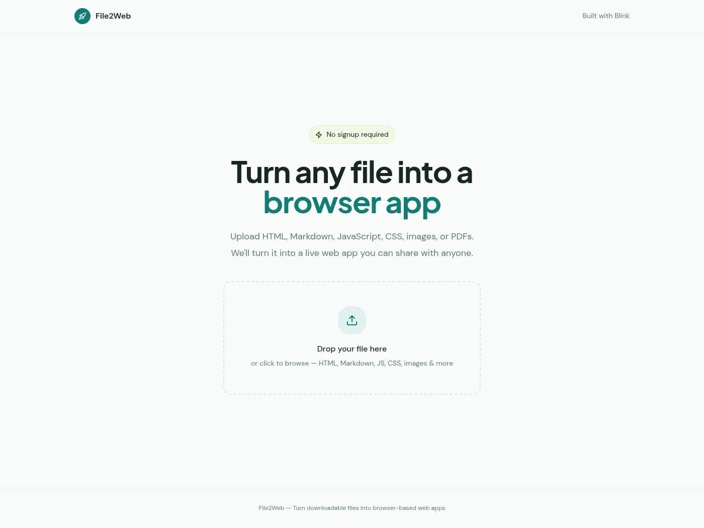 File2Web App