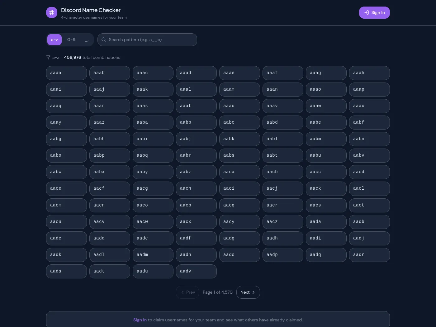 Discord Name Checker