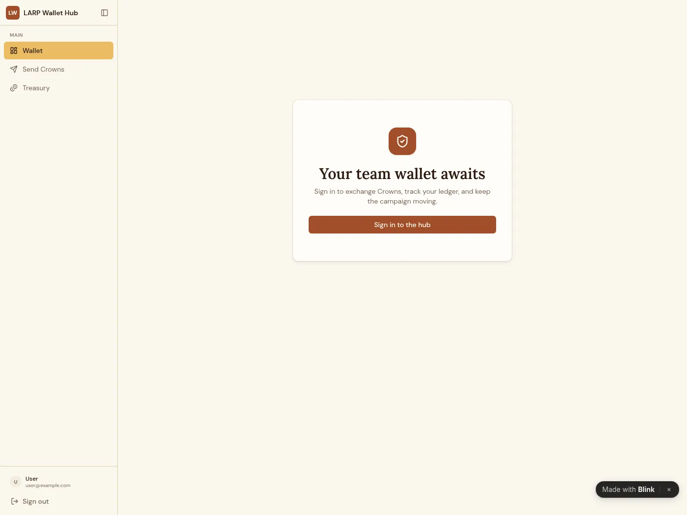 LARP Wallet Hub
