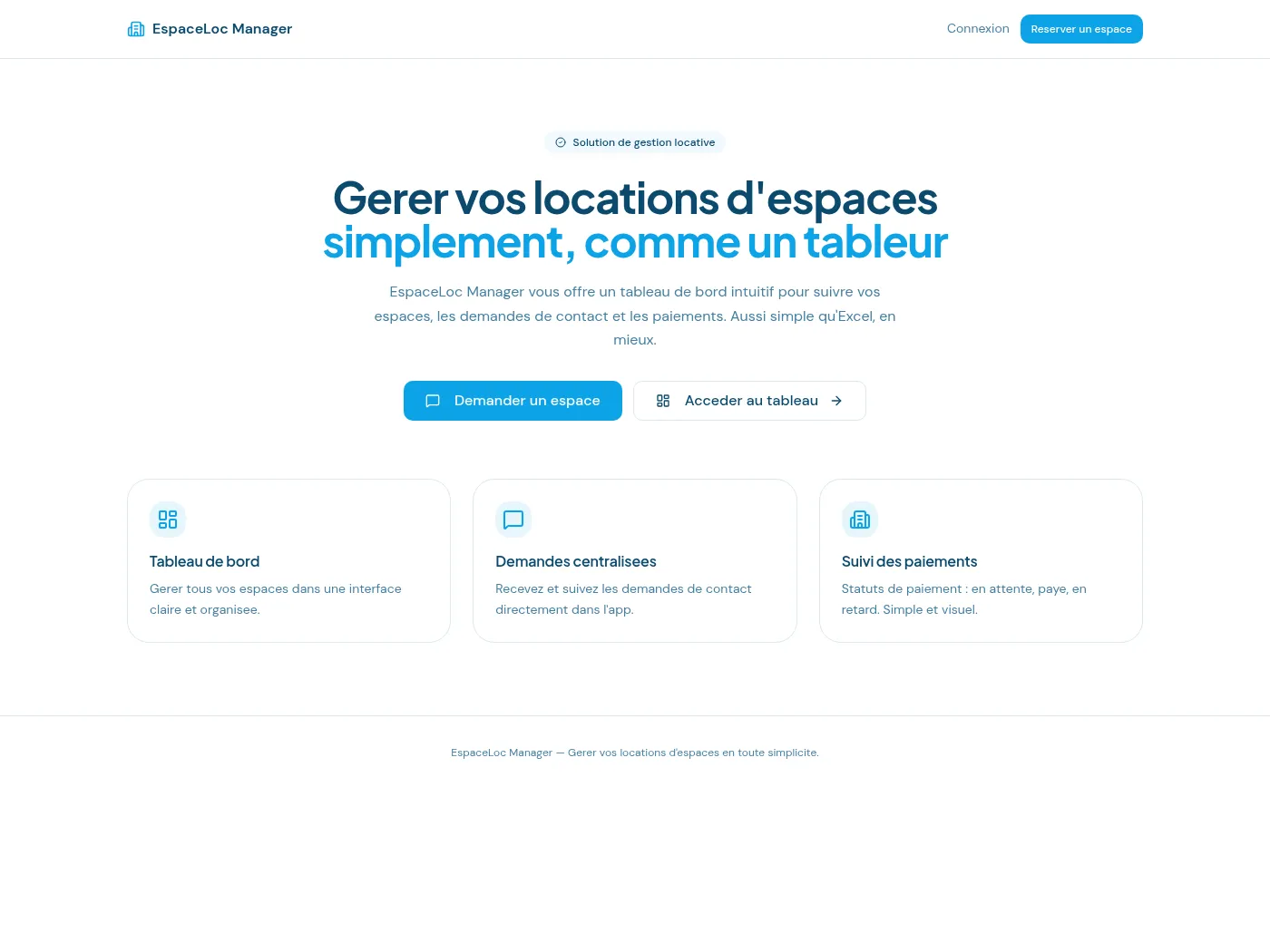 EspaceLoc Manager