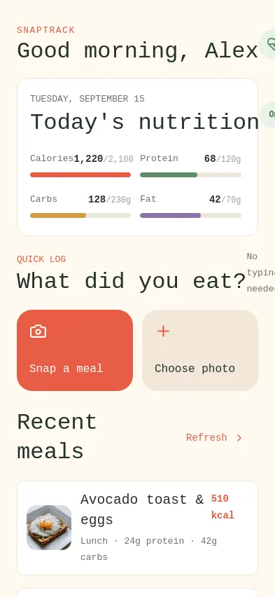 SnapTrack Nutrition