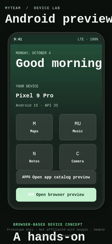 Browser Android Emulator