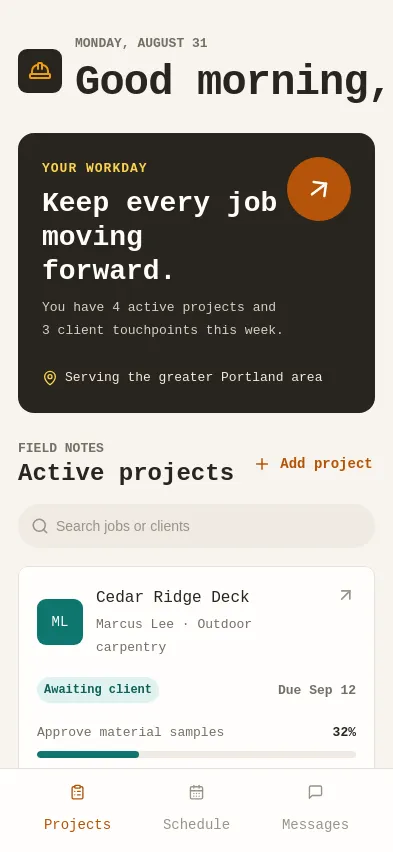 HandyPro Consultant App