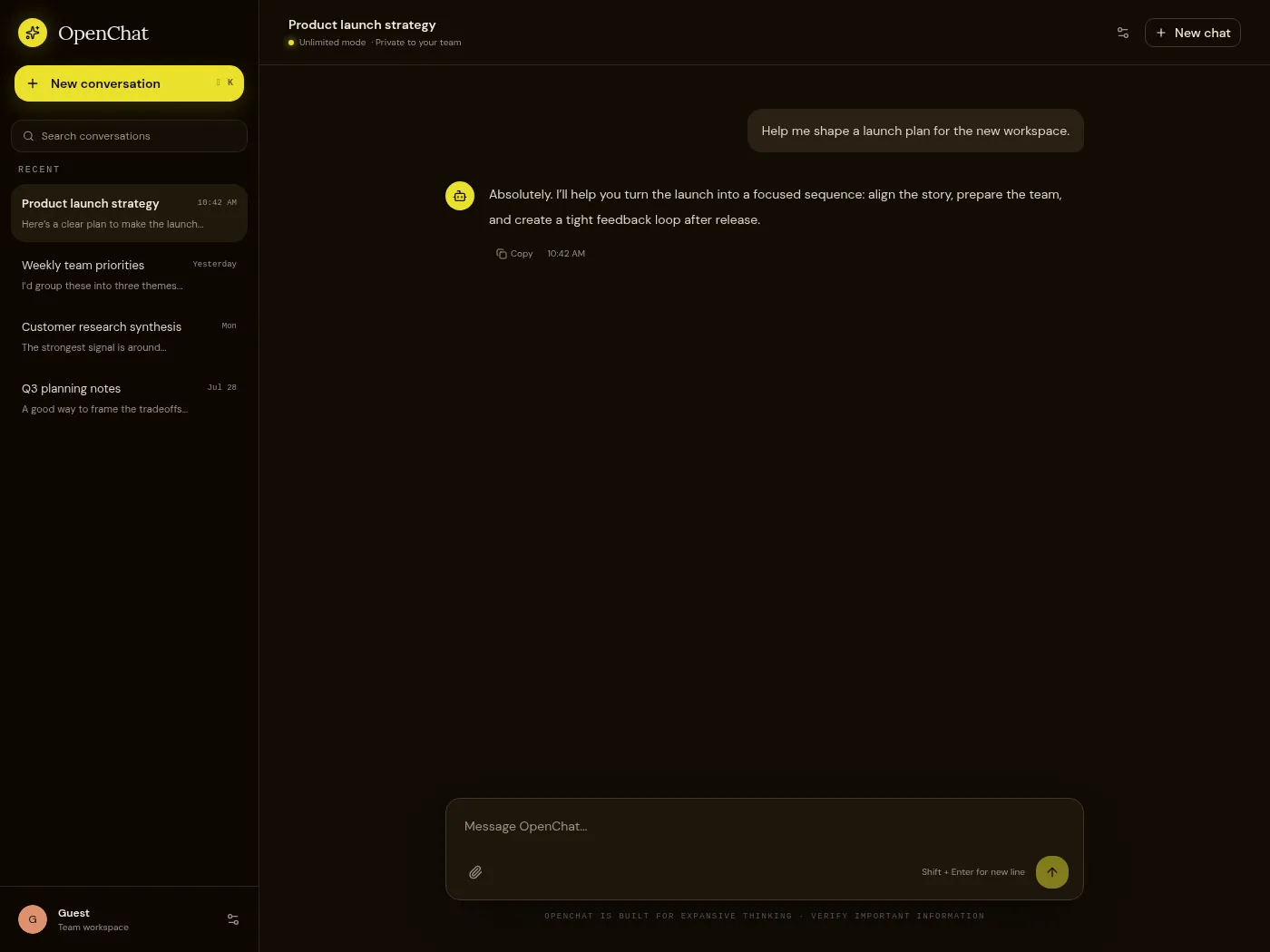 Unlimited AI Chat Portal