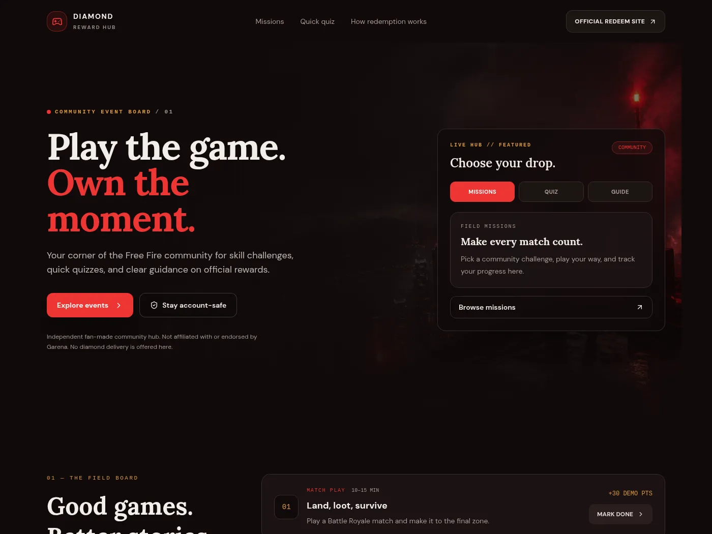 Diamond Reward Hub