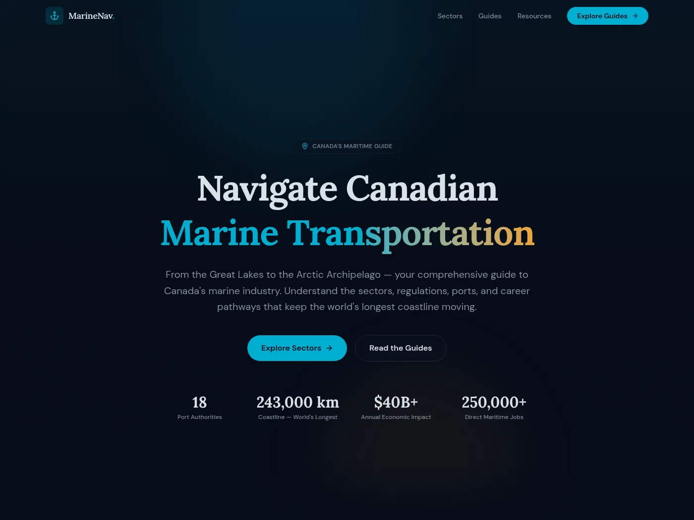 MarineNav Canada Guide