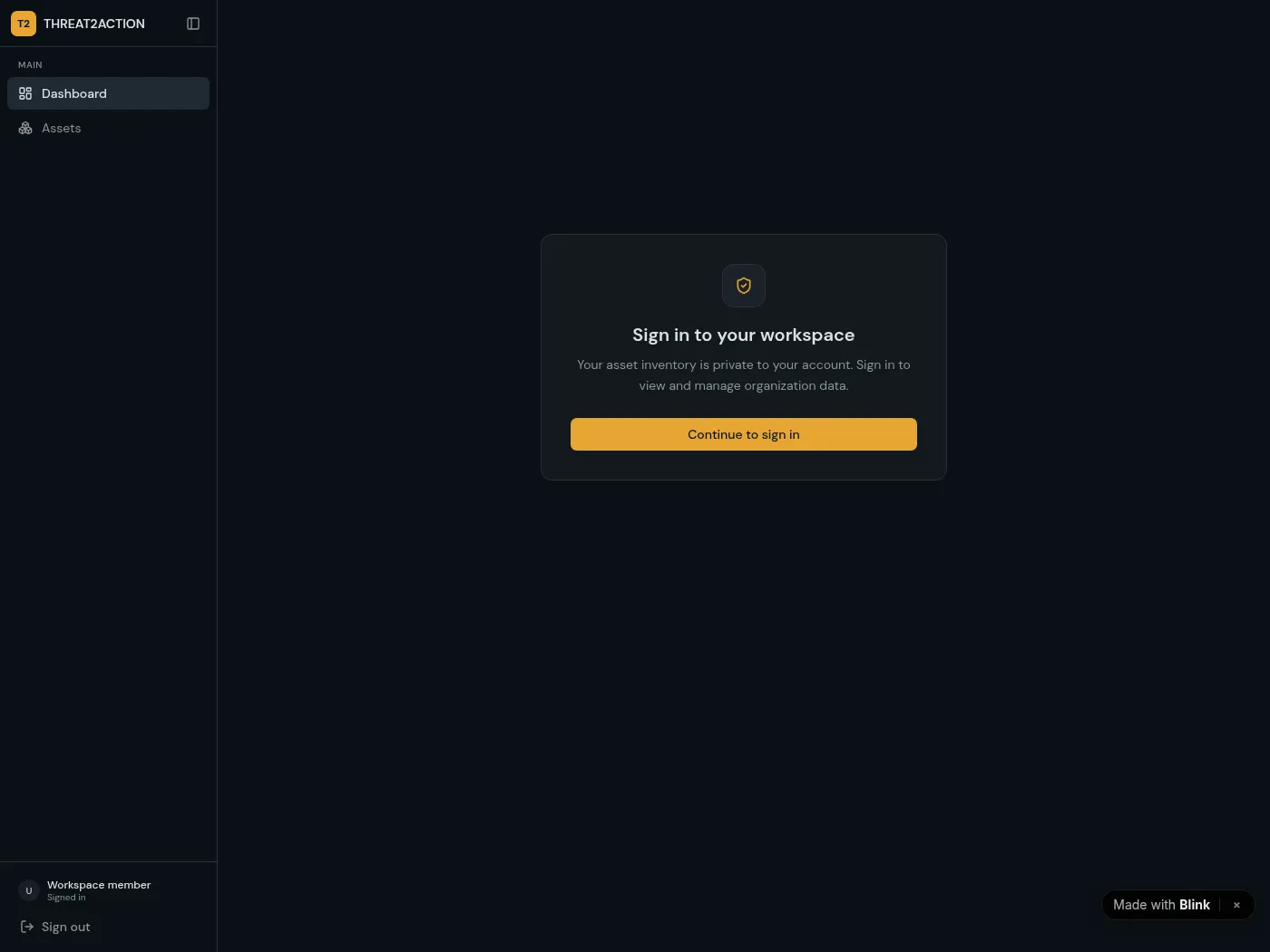 THREAT2ACTION Dashboard