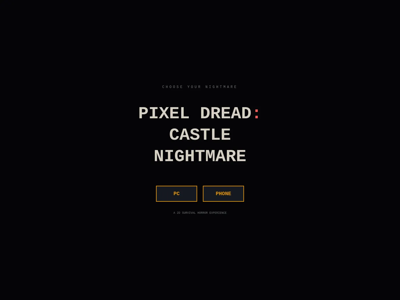 Pixel Dread: Castle Nightmare