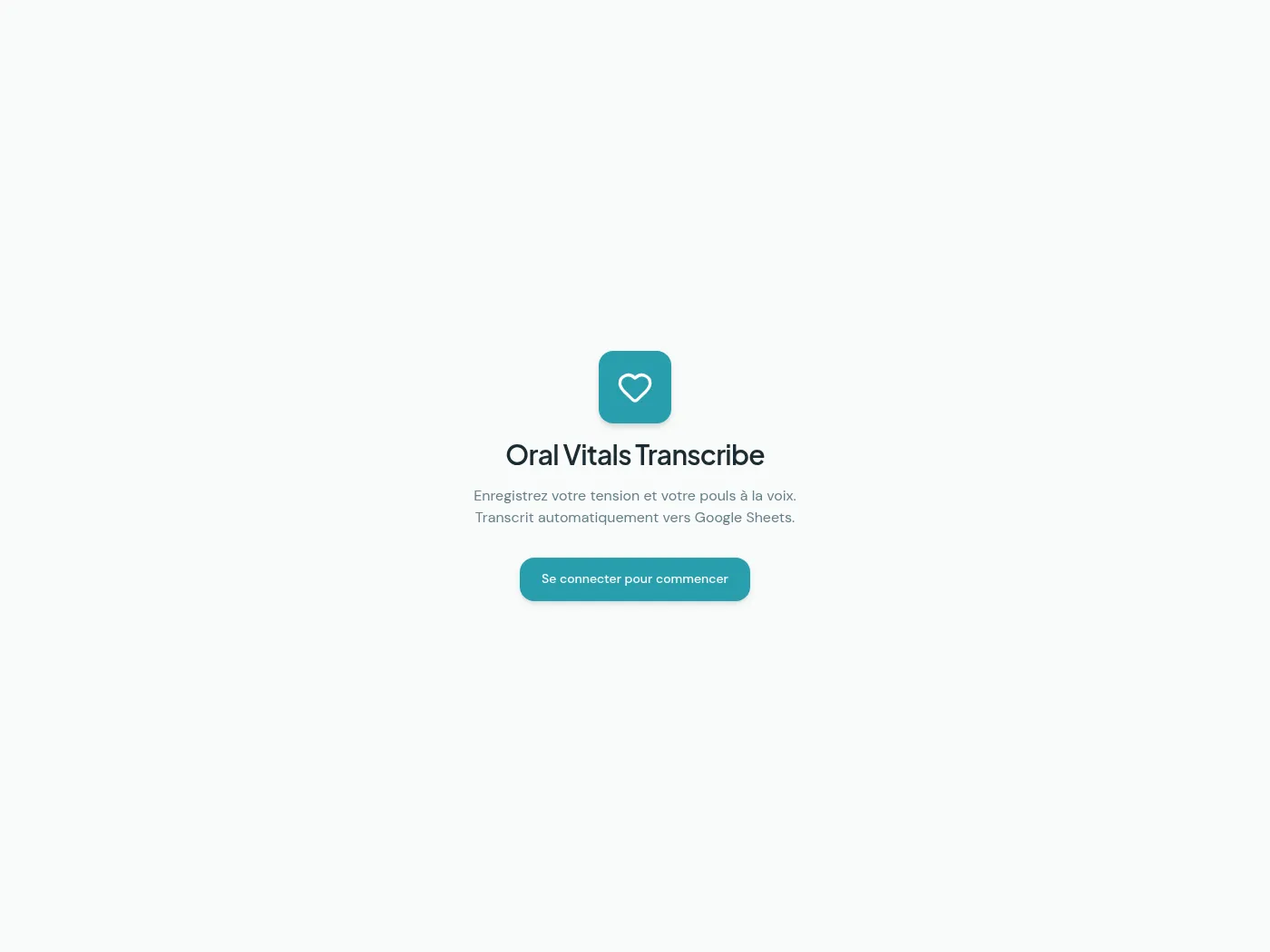 Oral Vitals Transcribe