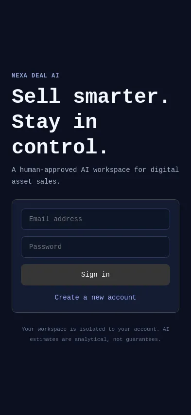 Nexa Deal AI Platform