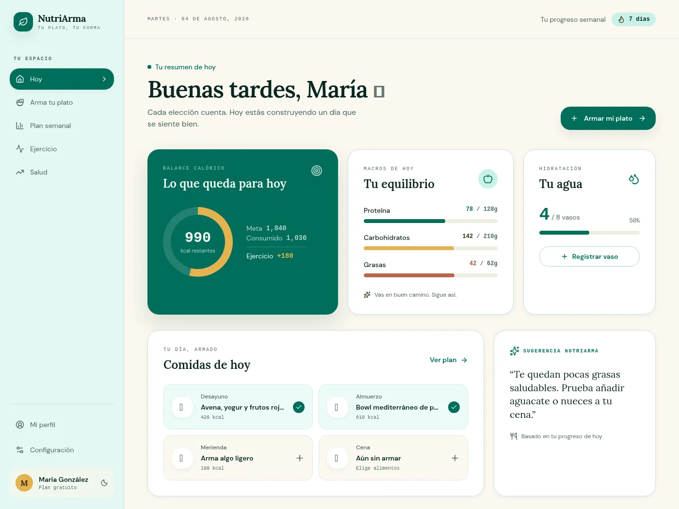 NutriArma Diet App