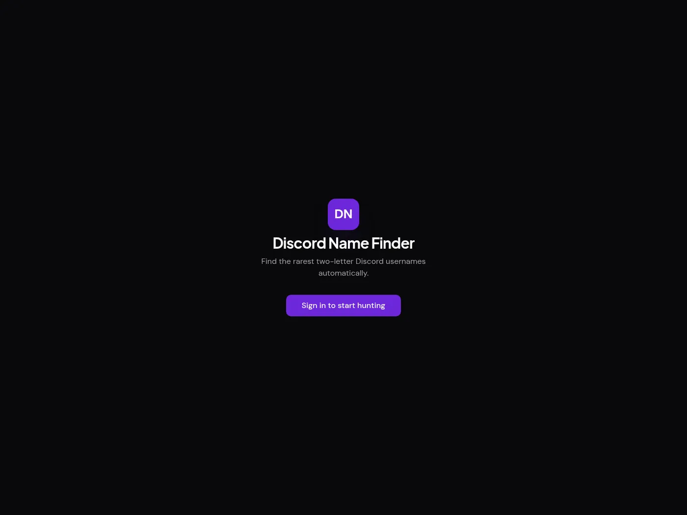 Discord Short Name Finder