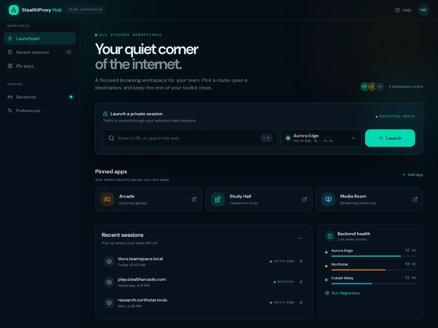 StealthProxy Hub