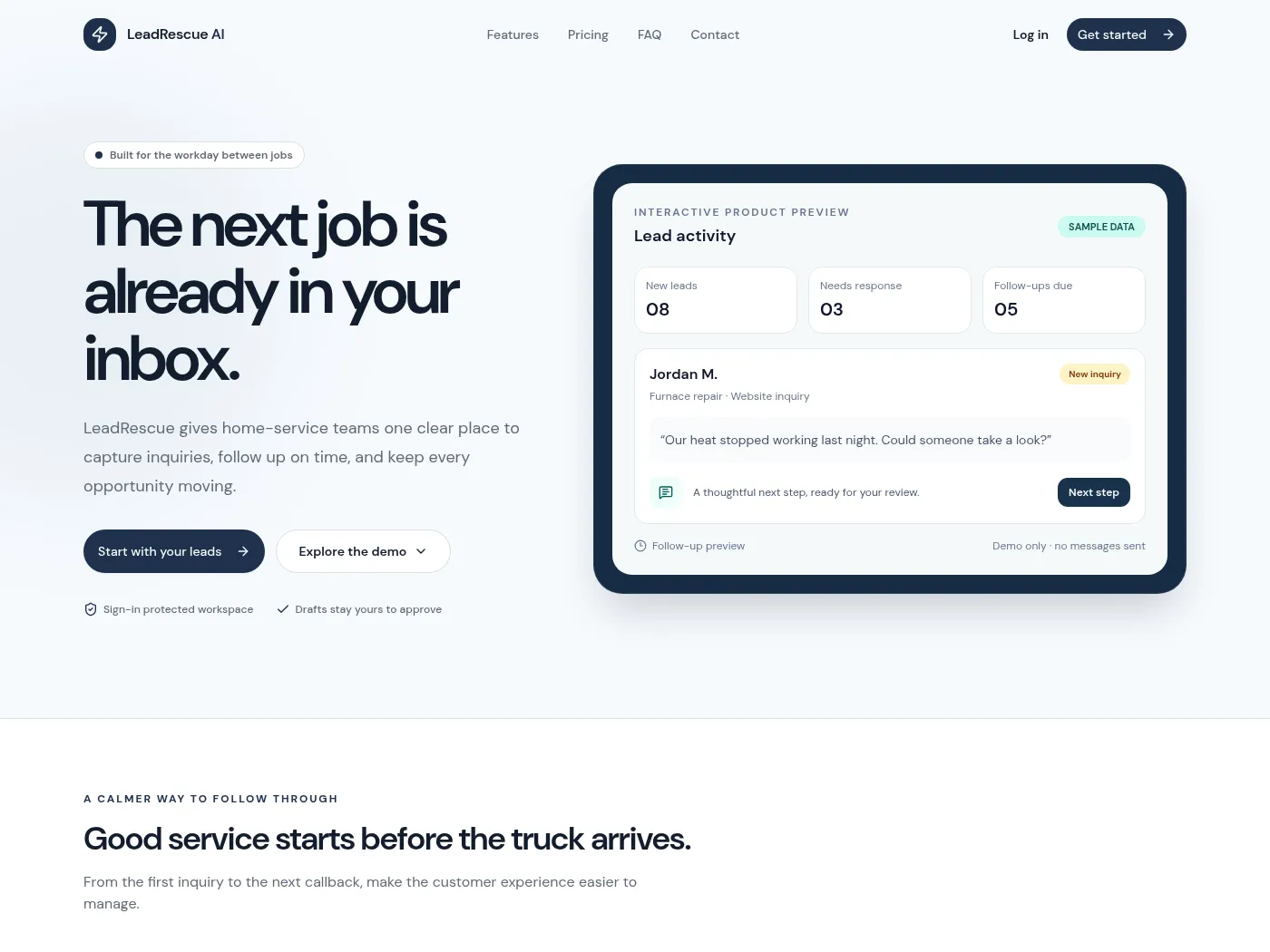 LeadRescue AI SaaS CRM