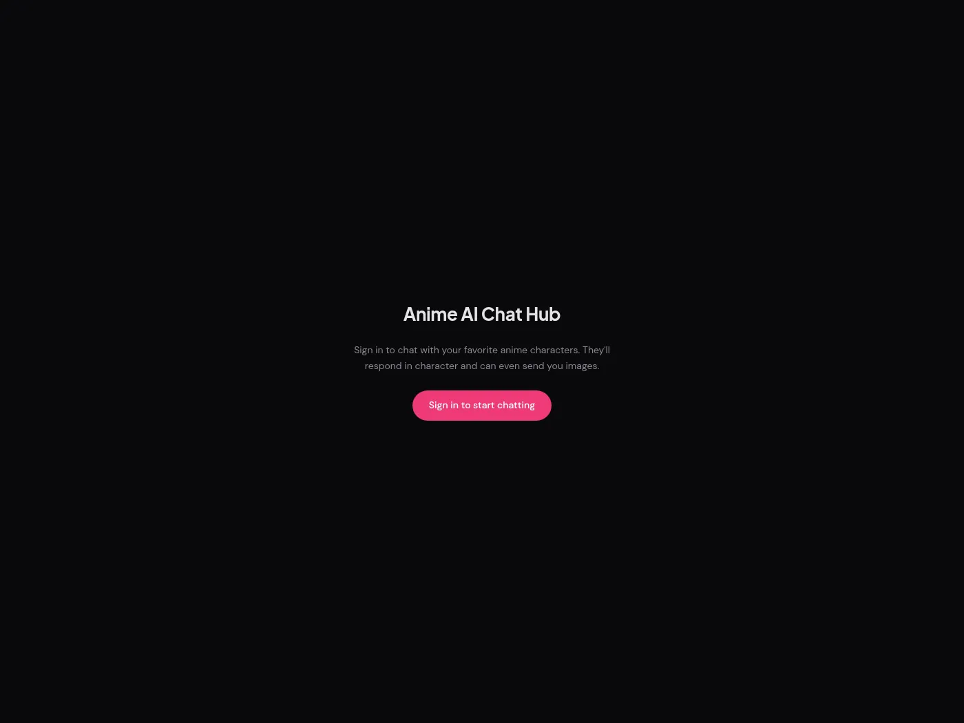 Anime AI Chat Hub