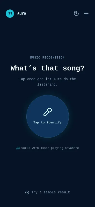 Shazam Style Music Finder