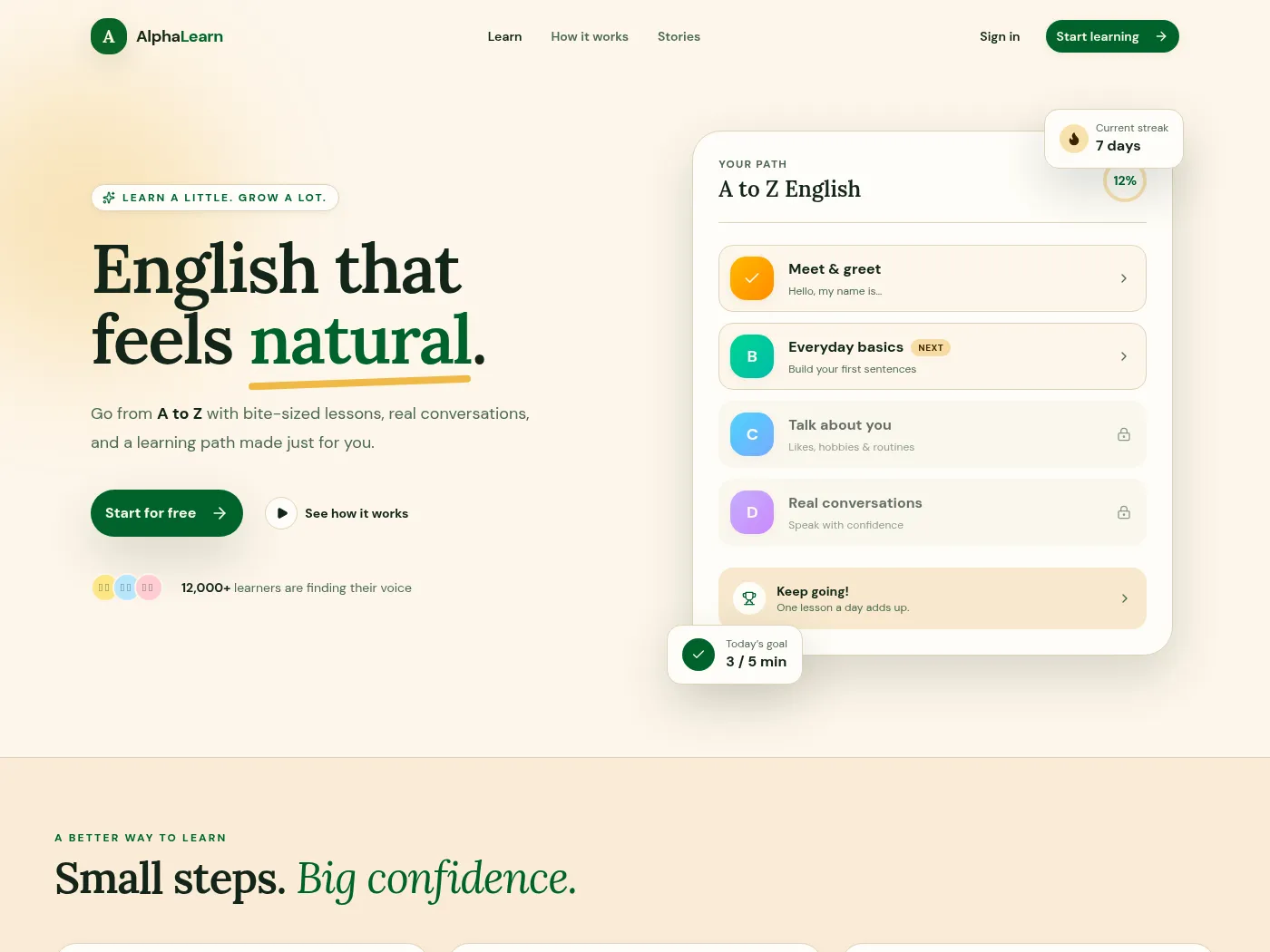 AlphaLearn English