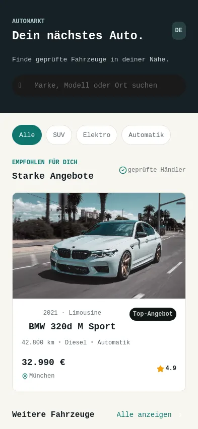 AutoMarkt Unified Mobile