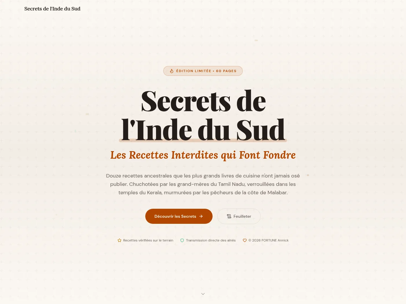 Secrets Inde du Sud