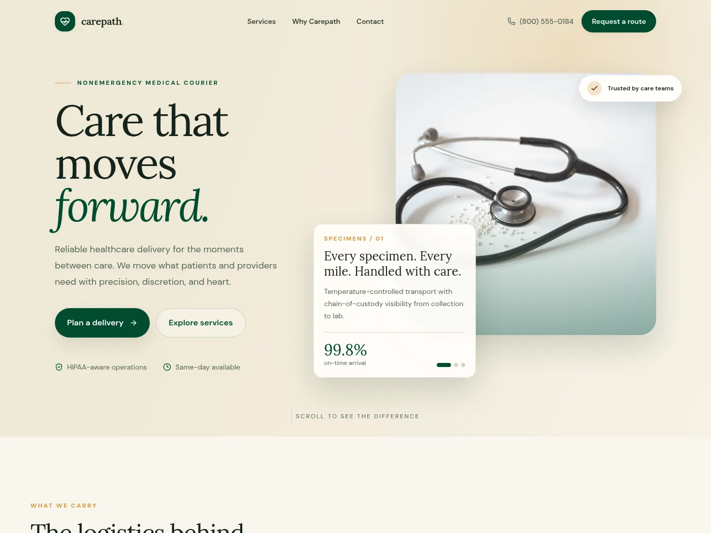 HealthCourier Site