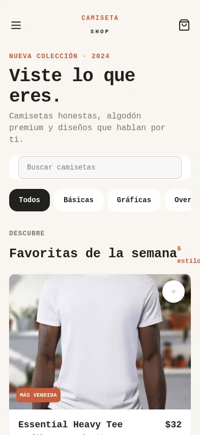 Camiseta Shop Mobile