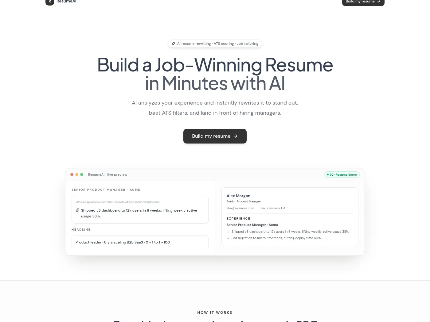 ResumeAI Builder