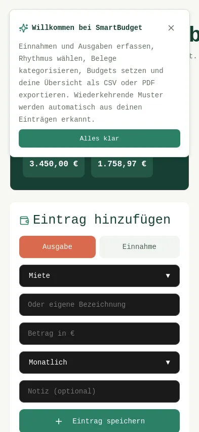 SmartBudget Mobile