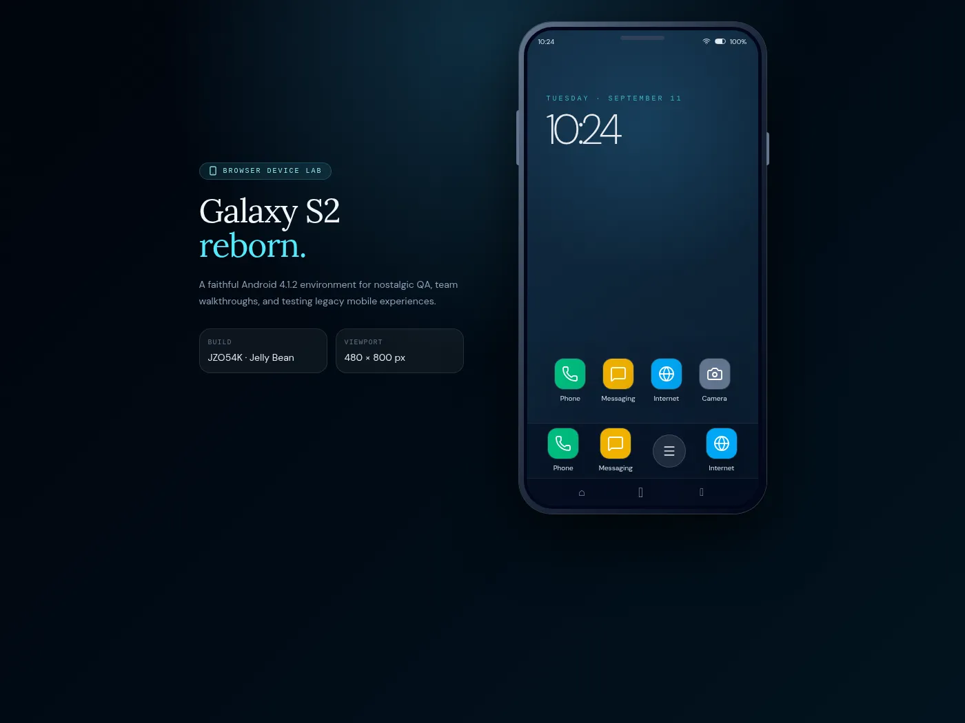 Galaxy S2 Web Emulator