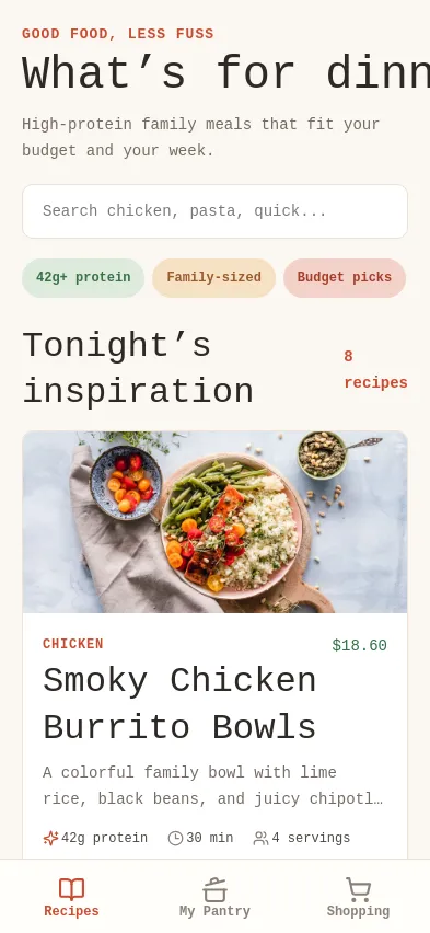 Protein Prep Family App