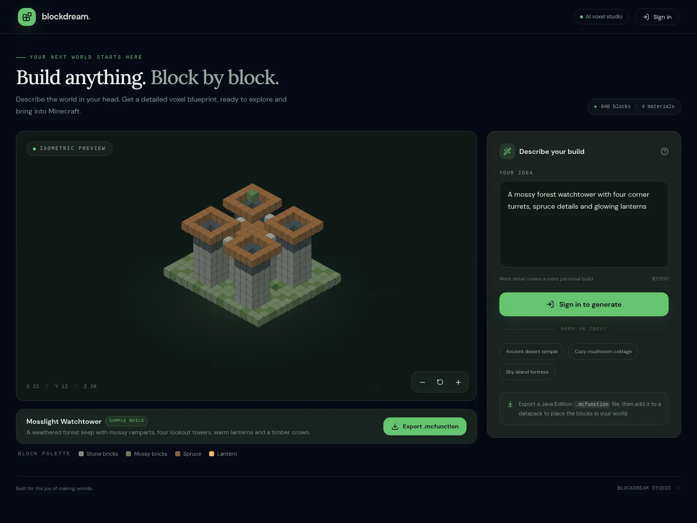 BlockDream AI Builder