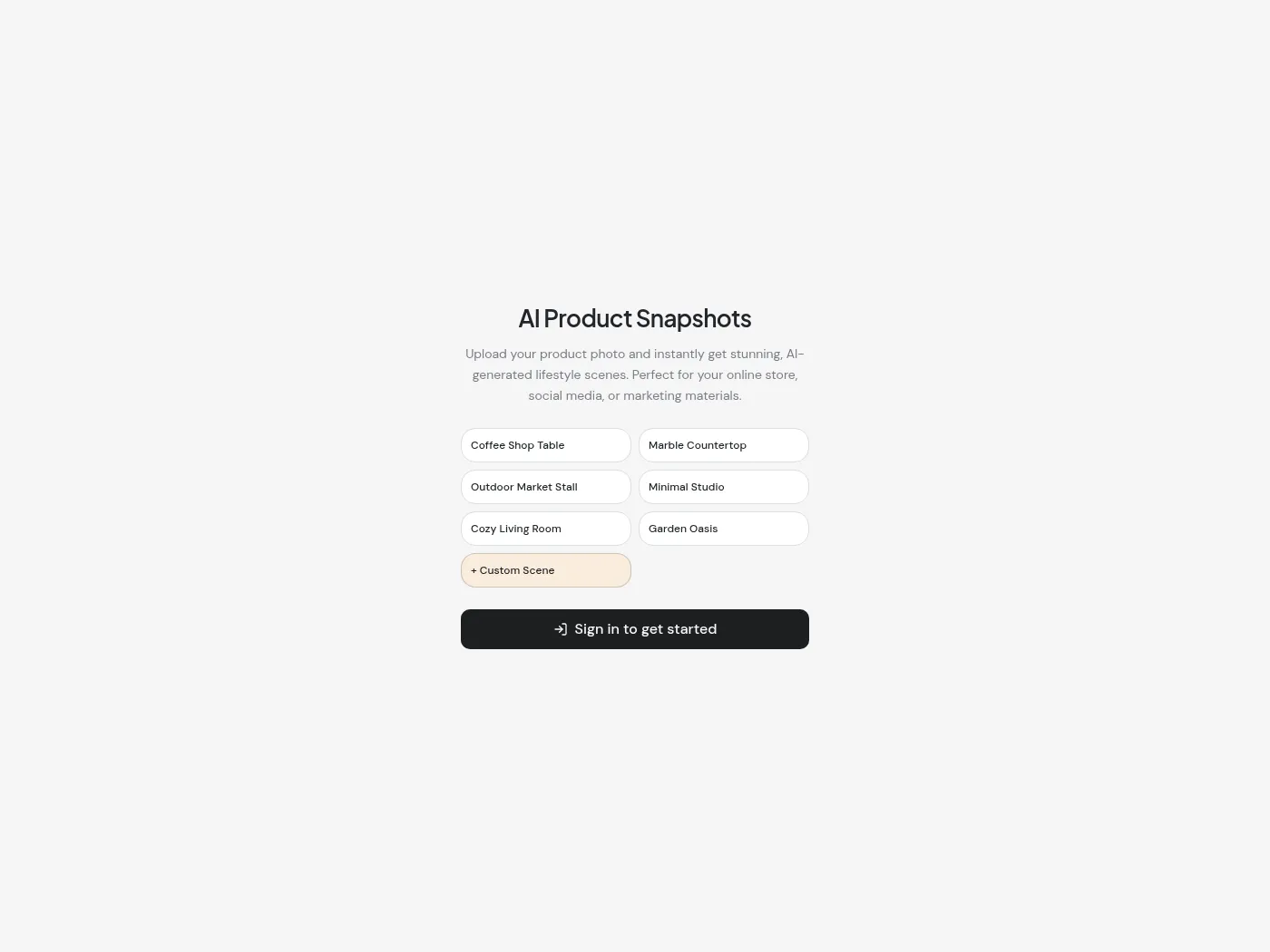 AI Product Snapshots