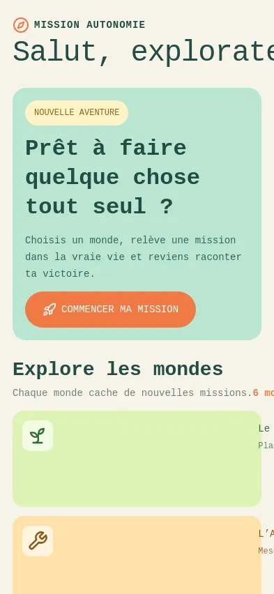Mission Autonomie Kids App