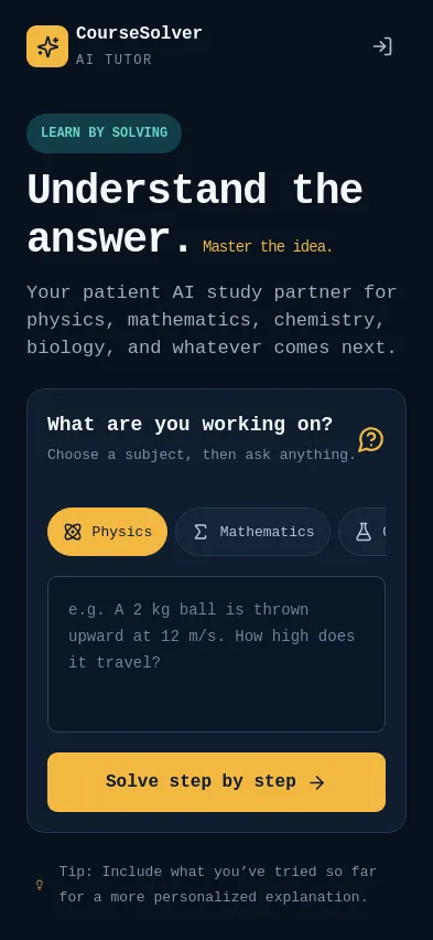 CourseSolver AI