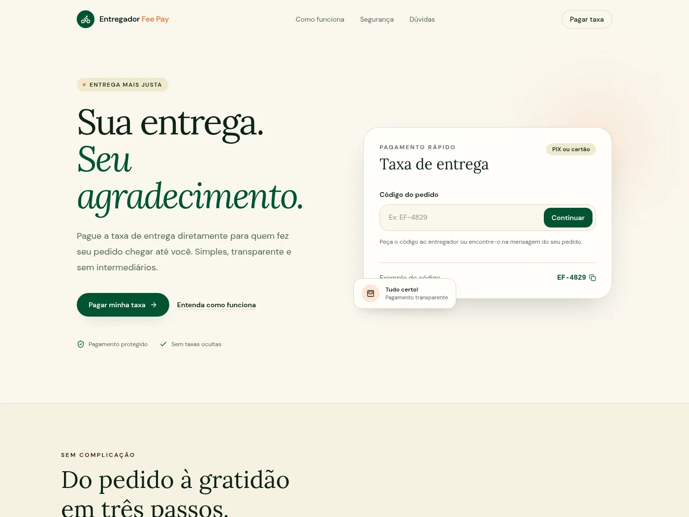 Entregador Fee Pay