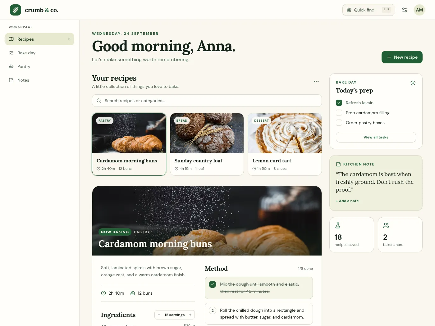 Bakery Recipe Hub