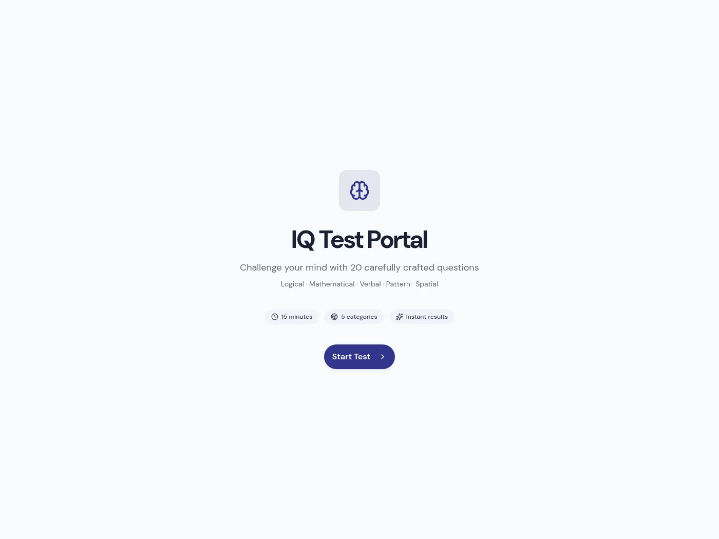 IQ Test Portal